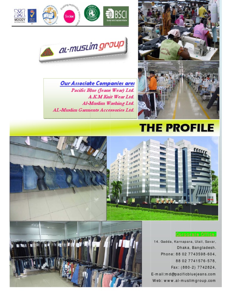 Al-Muslim Group - Garment Manufacturer and Exporter | Download Free PDF ...