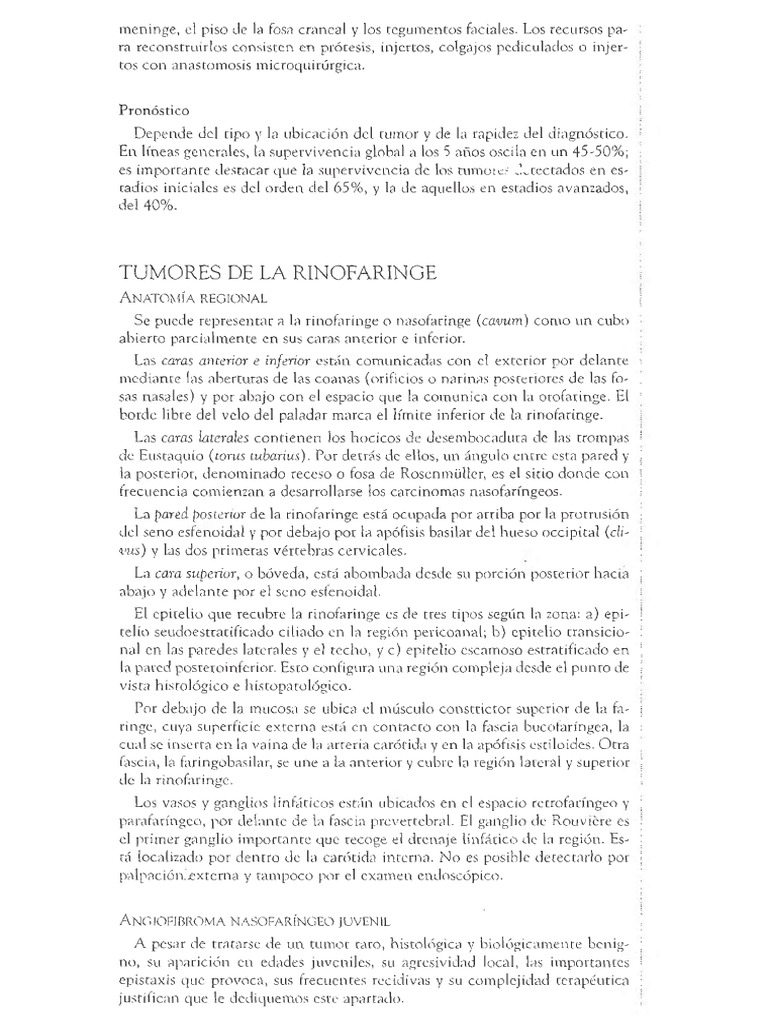 Tumores de Rinofaringe - Vicente Diamante | PDF | Cabeza y cuello ...