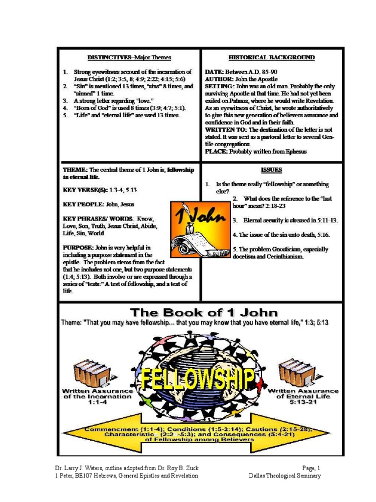 Fellowship with God in 1 John | PDF | First Epistle Of John | Christian ...