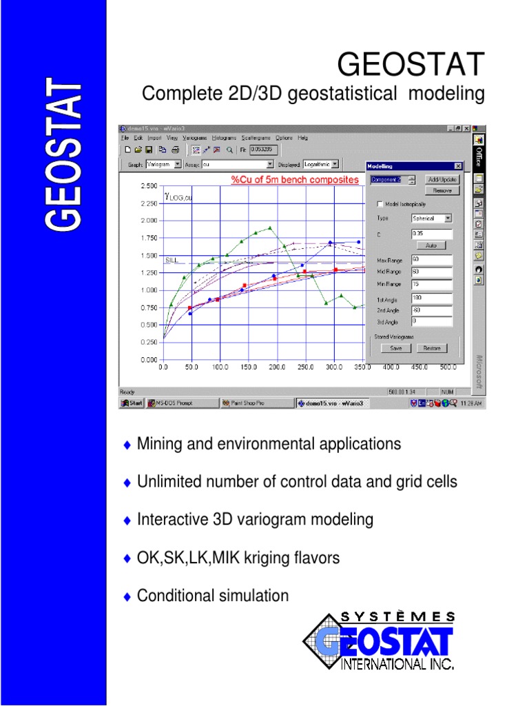 Geostat: Complete 2D/3D Geostatistical Modeling | PDF