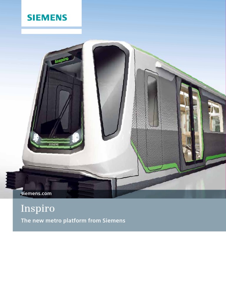 Simens Inspiro | PDF | Rapid Transit | Train