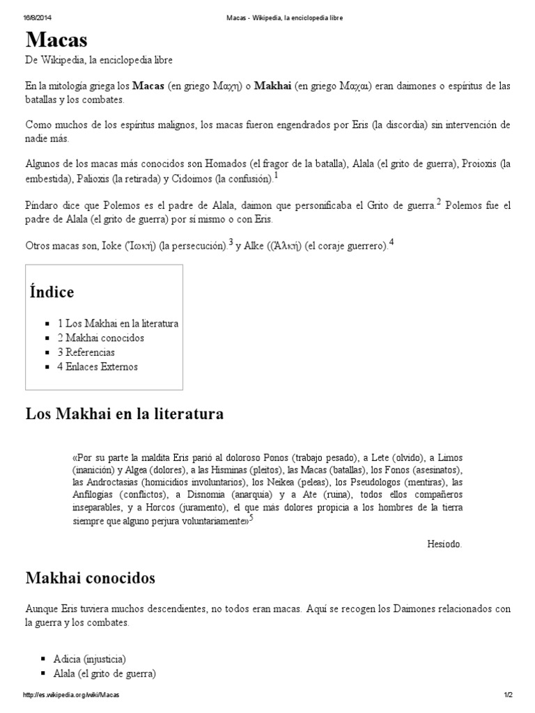 Los Macas en la Mitología Griega | PDF | Deidades griegas | Mitología ...
