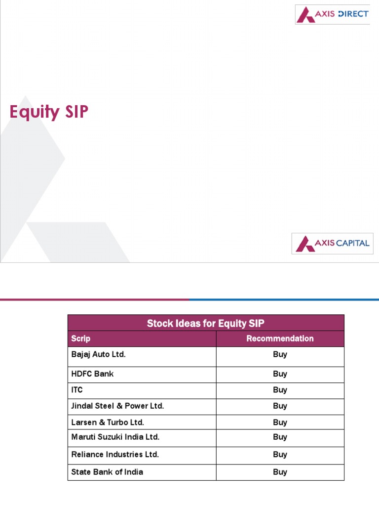 Equity SIP Stock Ideas | PDF