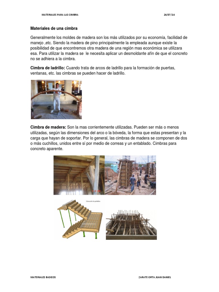 Tipos de Cimbra | PDF | Bóveda (Arquitectura) | Acero