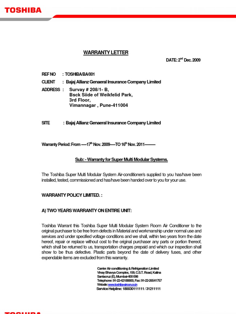 New Look Warrenty Letter | Download Free PDF | Business