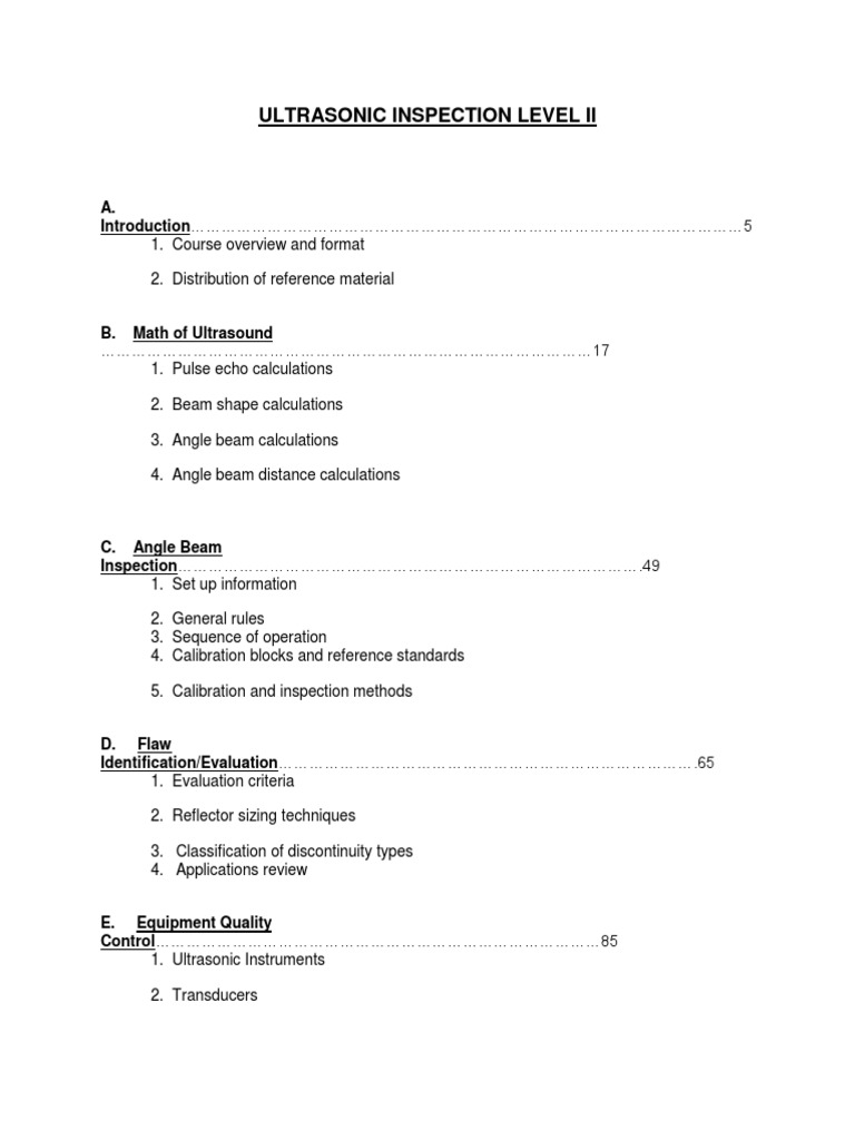 Level II UT | PDF | Medical Ultrasound | Nondestructive Testing