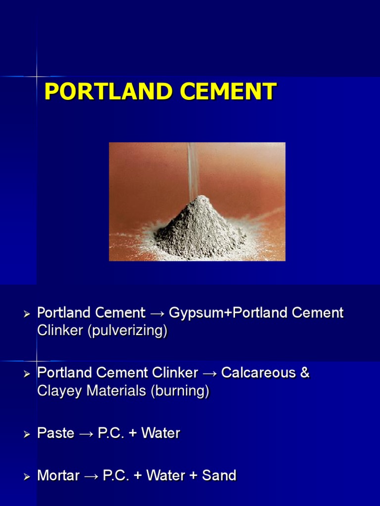 Portland Cement | PDF | Concrete | Porosity