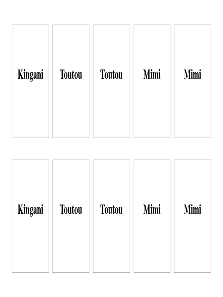 Mimi &TouTou Movement Cards | PDF
