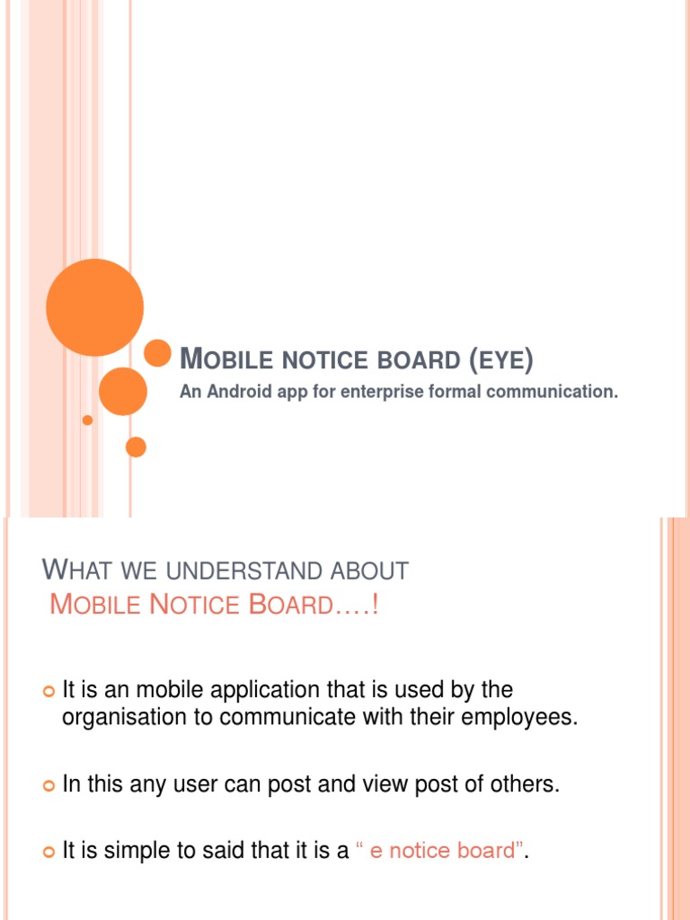 Enterprise Mobile Notice Board App | PDF