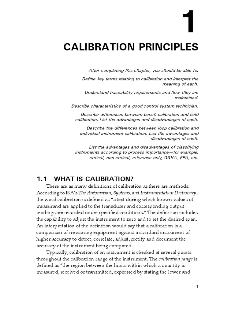 Principles of Calibration | Calibration | Accuracy And Precision
