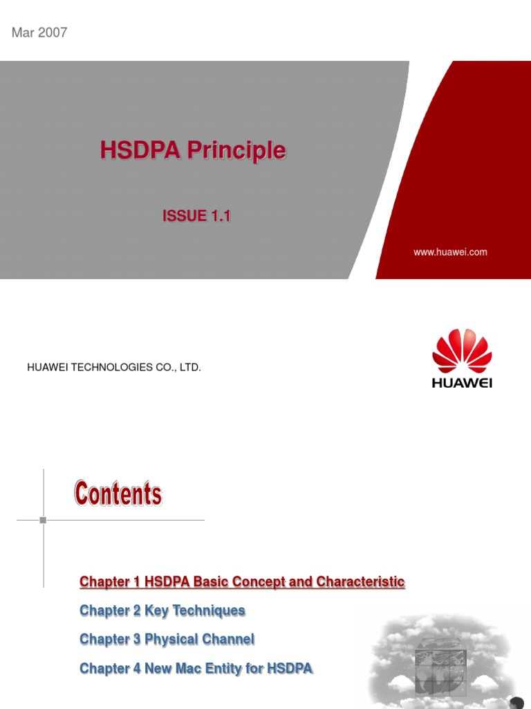 HSDPA Principle: Node B Products of Huawei | PDF | High Speed Packet ...