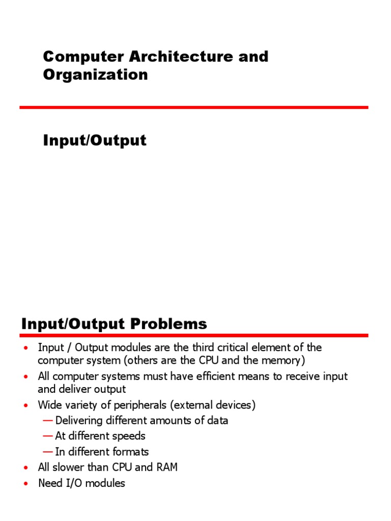 Chapter 7 - Input & Output | PDF | Input/Output | Usb Chapter 7 - Input & Output | PDF | Input/Output | Usb