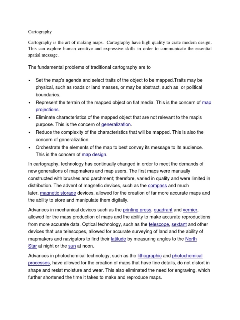 Cartography | PDF | Cartography | Map