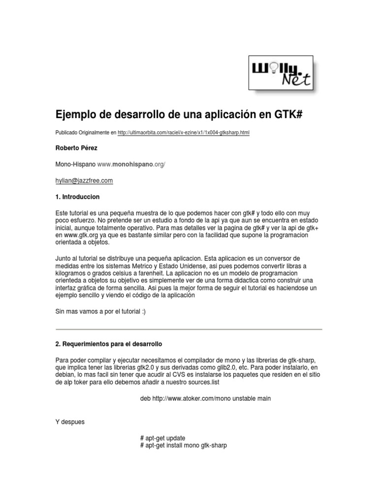 Gtksharp PDF | PDF