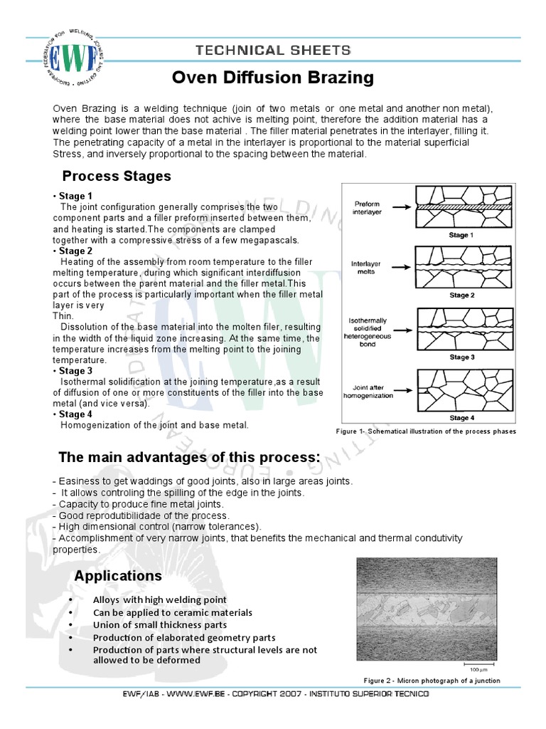 27 Oven Diffusion Brazing | PDF