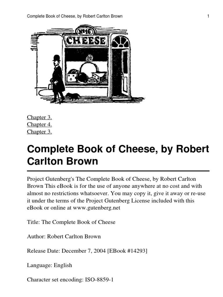 The Complete Book of Cheese | PDF | Cheddar Cheese | Cheese