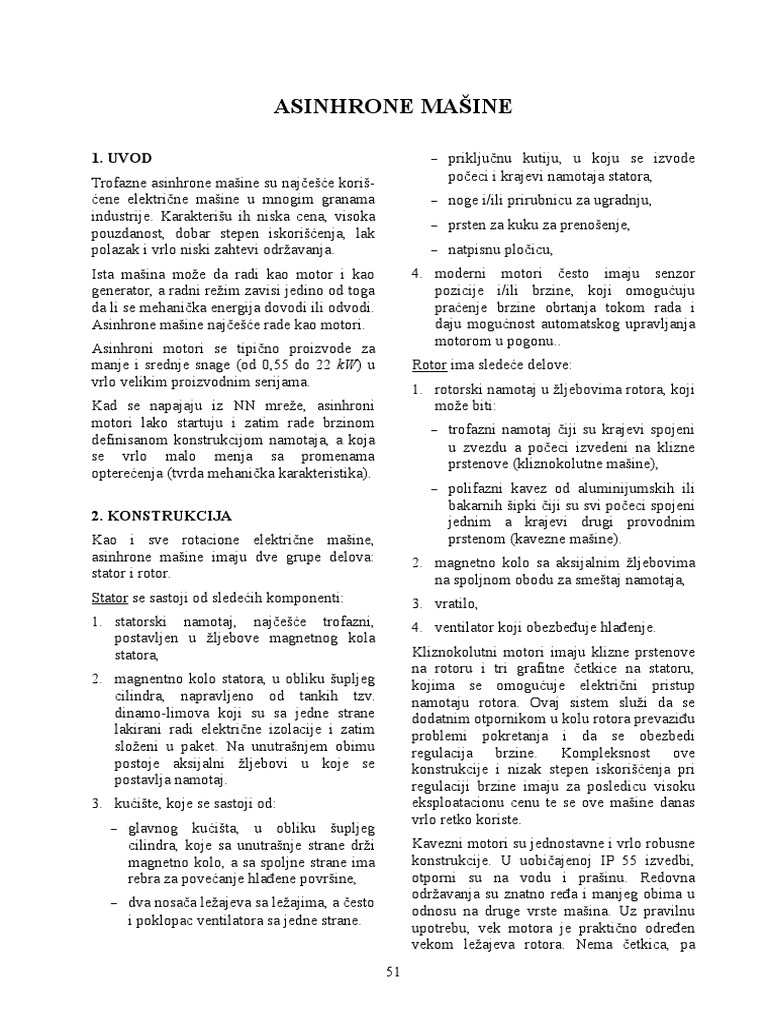 EMP1 Zbirka Asinhrone Masine | PDF