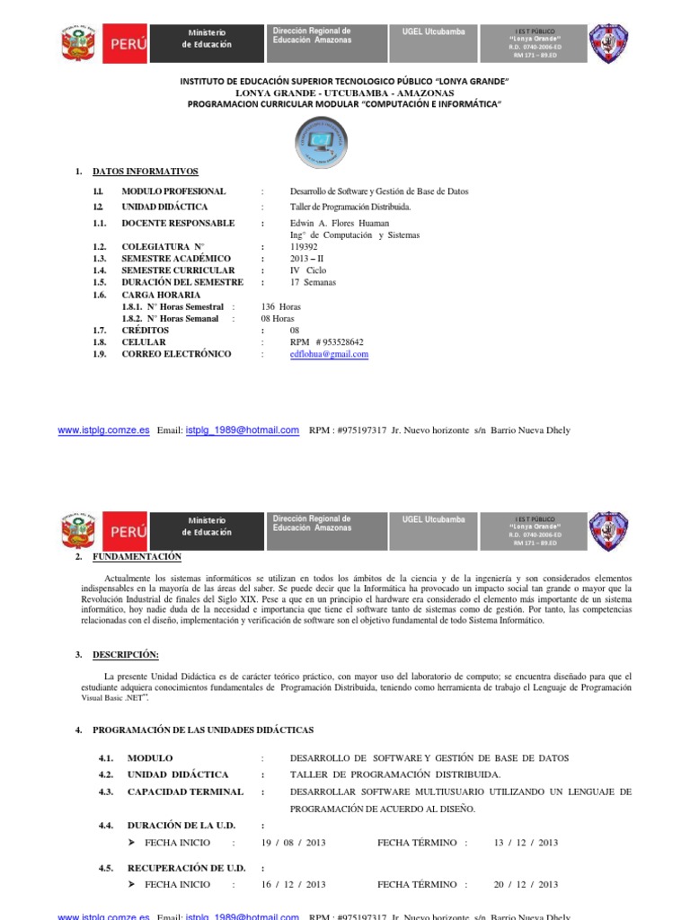 Taller De Programacion Distribuida Pdf Active X Data Objects Programación De Computadoras 