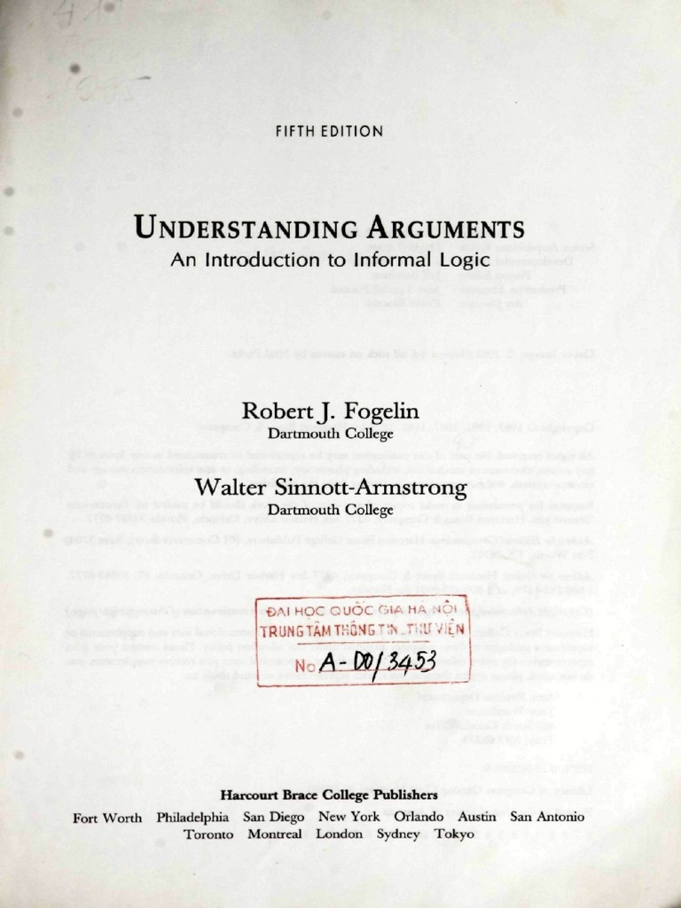 Understanding Arguments | PDF | Argument | Inductive Reasoning