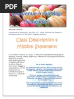 6th Grade French Course Overview | PDF | Homework | Teaching