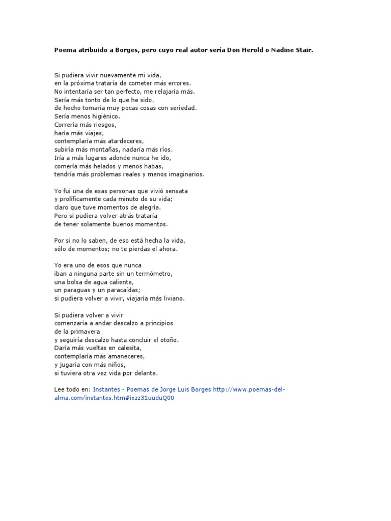 Poema Atribuido A Borges | PDF
