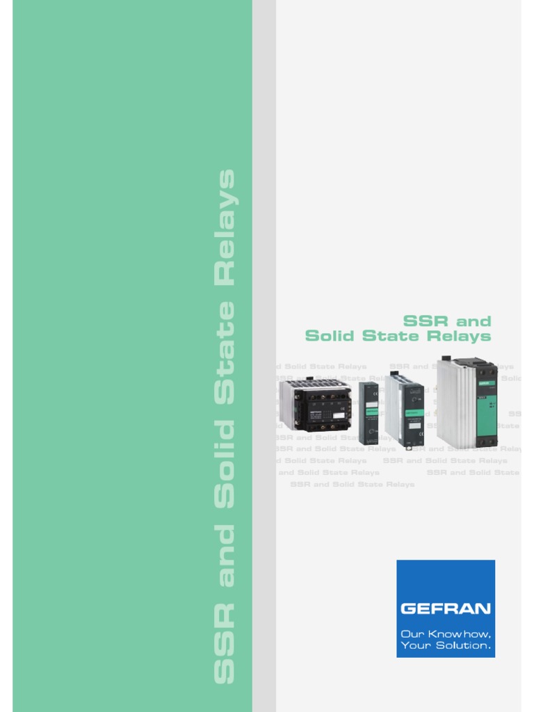 Gefran SSR | PDF | Relay | Solid State Drive