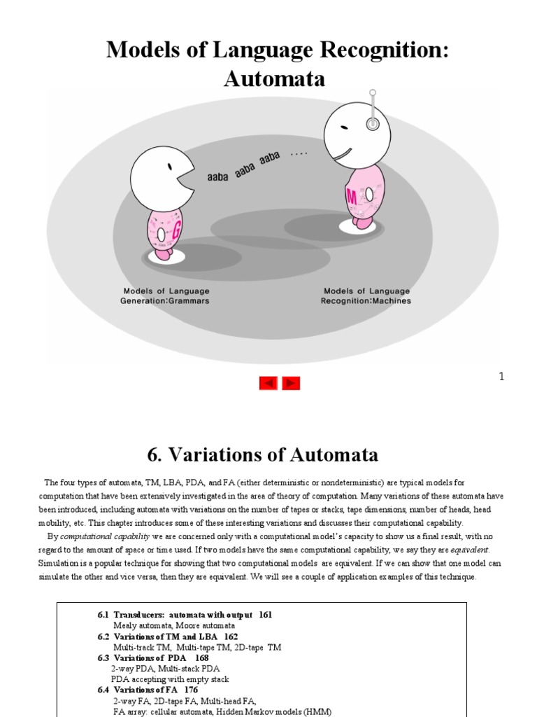 Chapter 06. Other Automata Models | PDF | Theory Of Computation ...