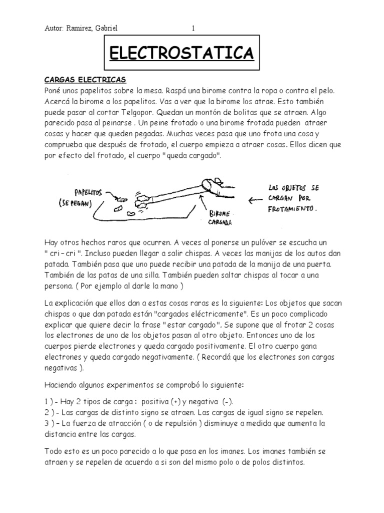 Electrostatica - Resumen