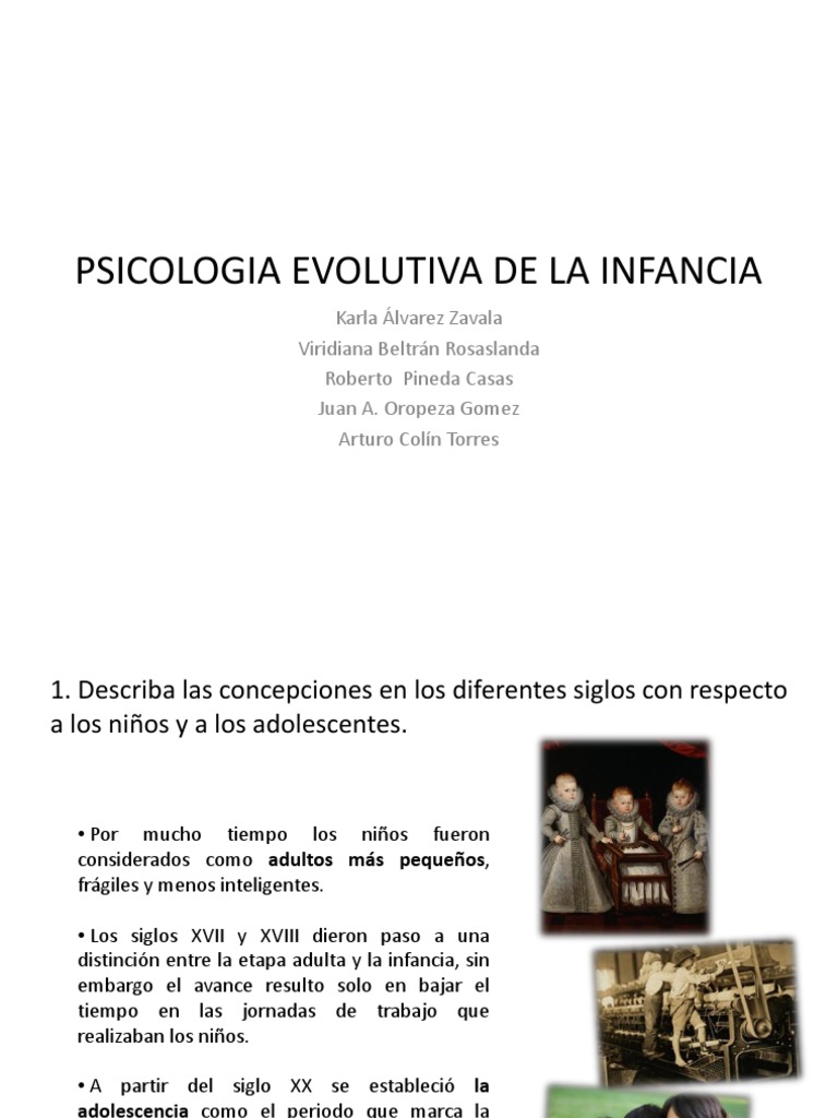 Psicologia Evolutiva de La Infancia | PDF | Adultos | Sicología