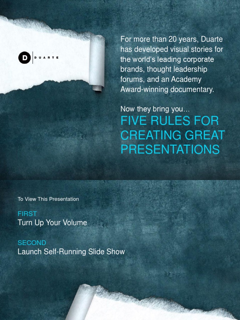5 Rules for Effective Presentations | PDF