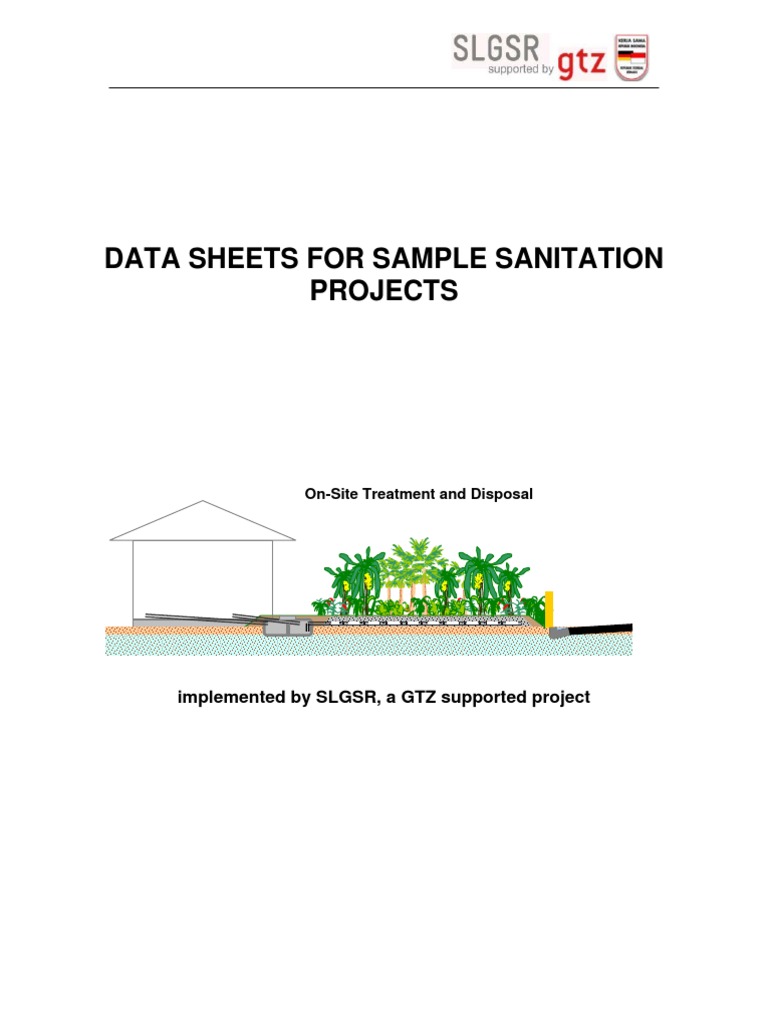 Sample Sanitation Systems GTZ | PDF | Septic Tank | Water Management