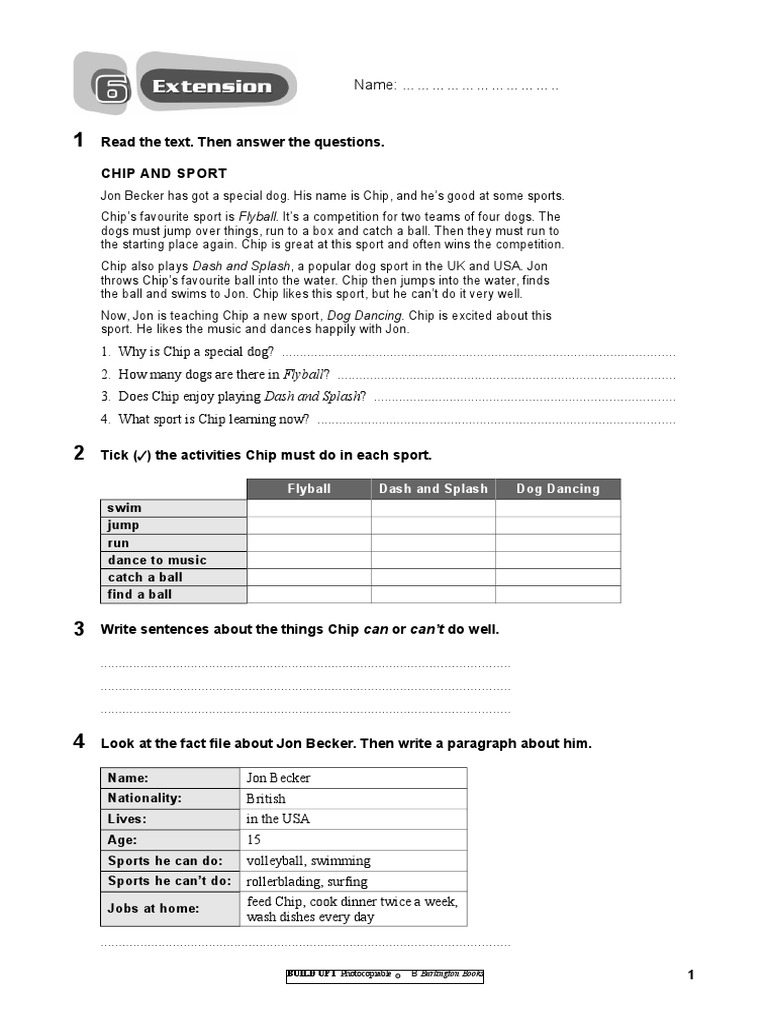 Unit 6 Reading Comprehension Grammar Writing | PDF