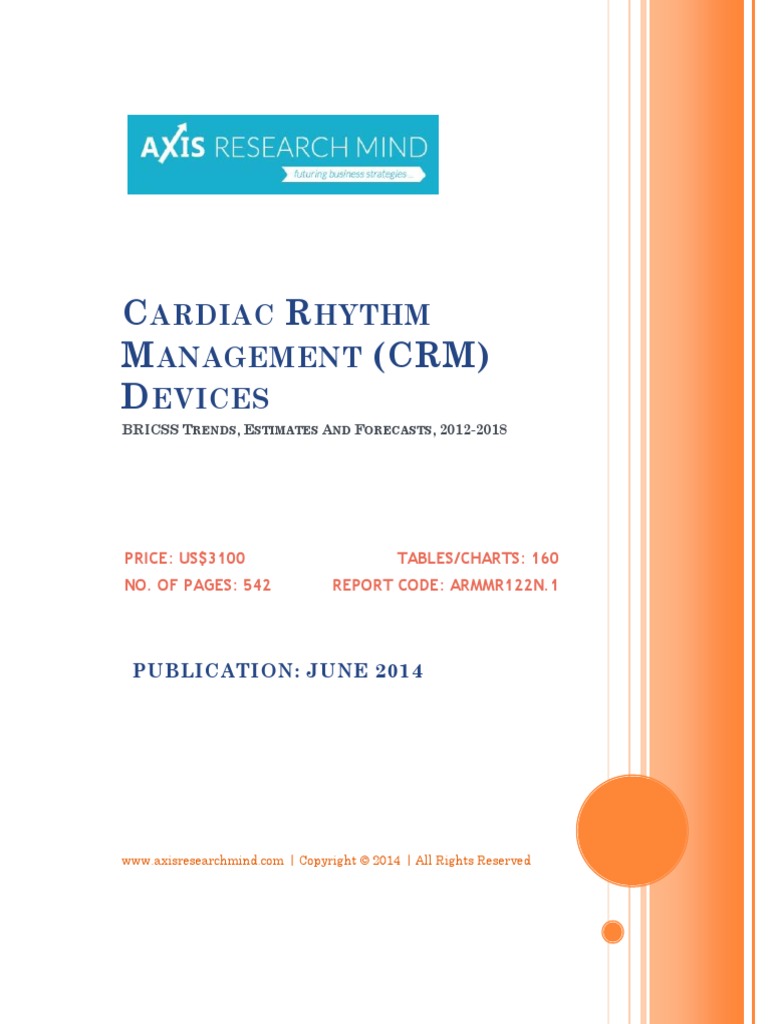 Cardiac Rhythm Management (CRM) Devices - BRICSS | PDF | Customer ...