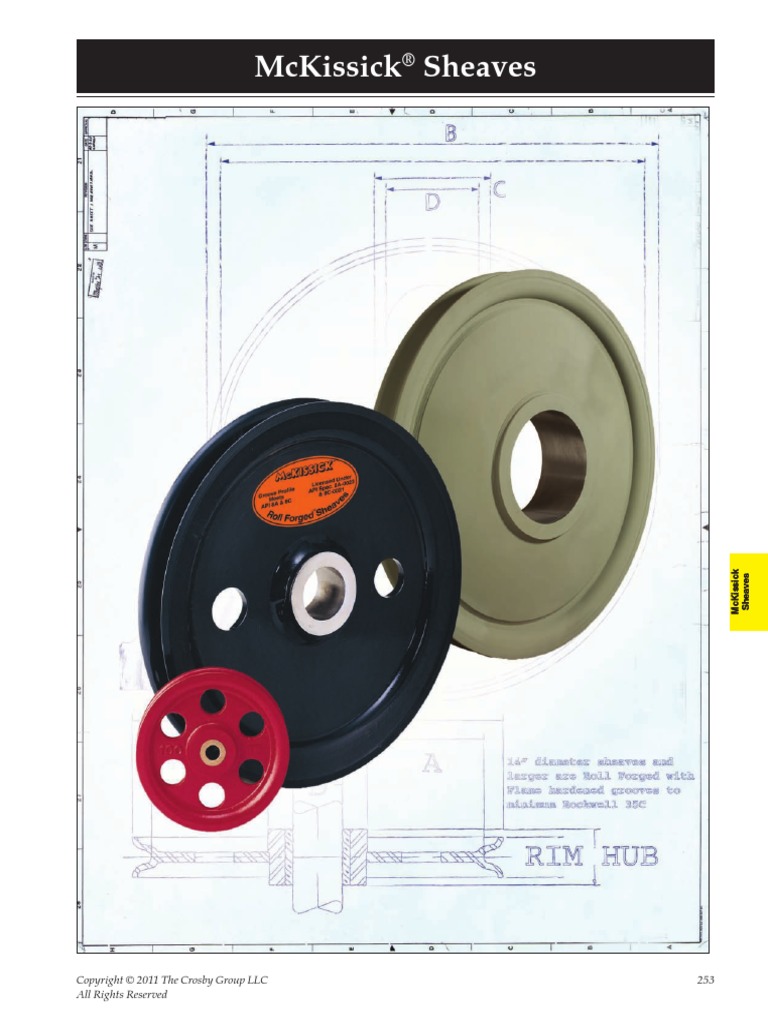 Crosby Mckissick Sheaves Catalog | PDF | Forging | Bearing (Mechanical)