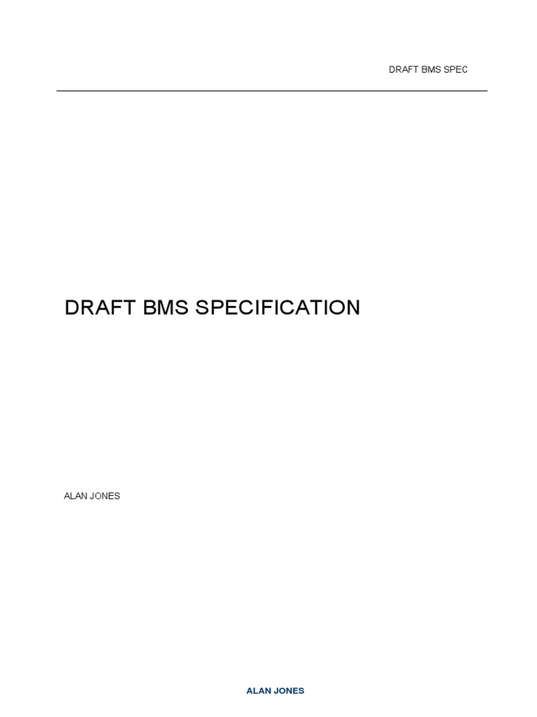 Draft BMS Spec | PDF | Hvac | Electrical Wiring