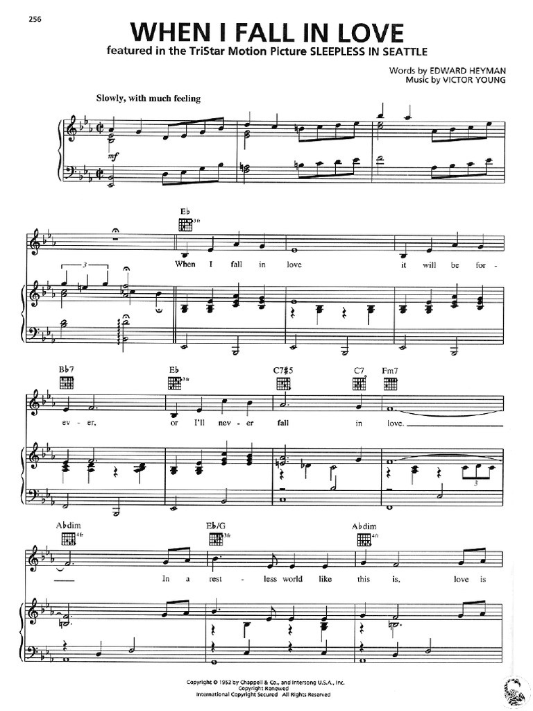 Nat King Cole - When I Fall in Love | PDF