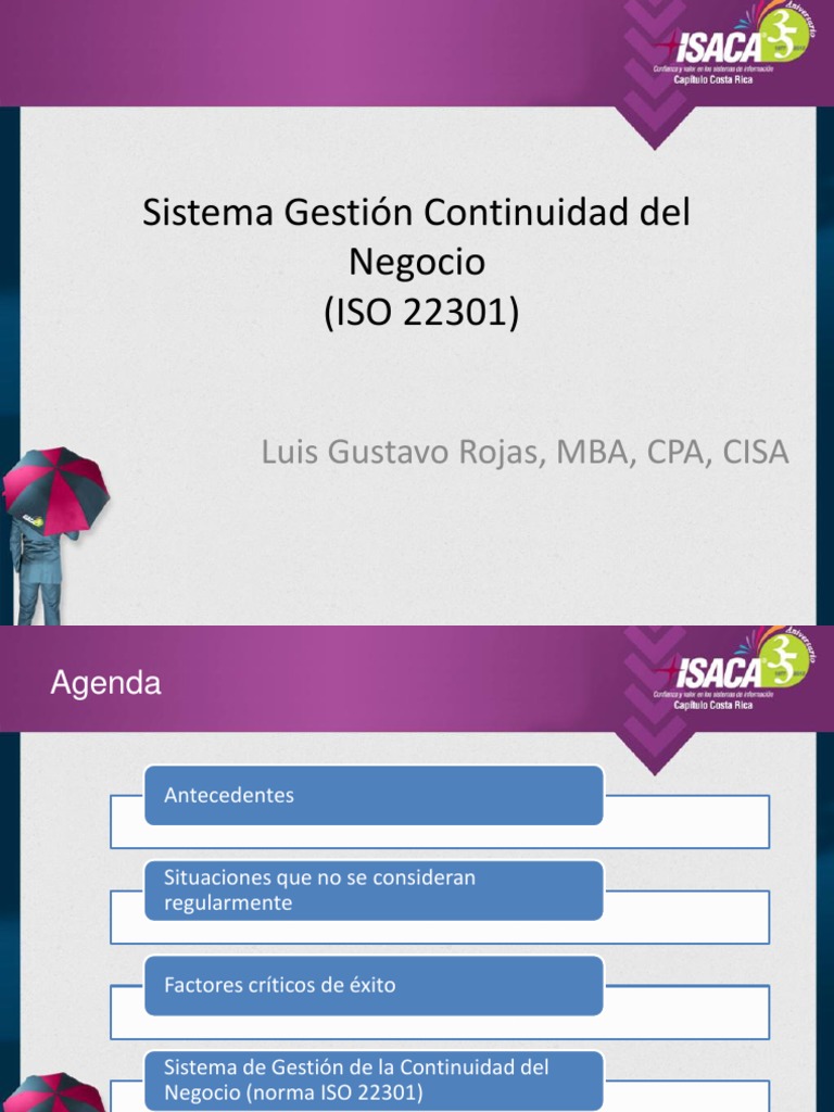 Sistema Gestion Continuidad Del Negocio (ISO 22301) PDF | PDF | Continuidad del negocio ...