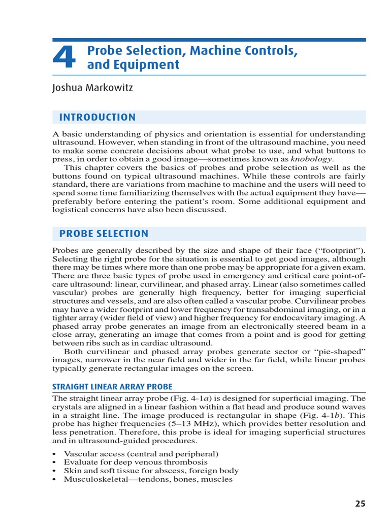 Probe Selection Machine Controls Equipment MGHill | PDF | Medical ...