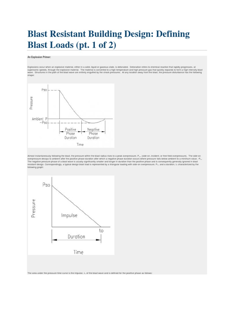 Blast Resistant Building Design | PDF | Explosion | Structural Load