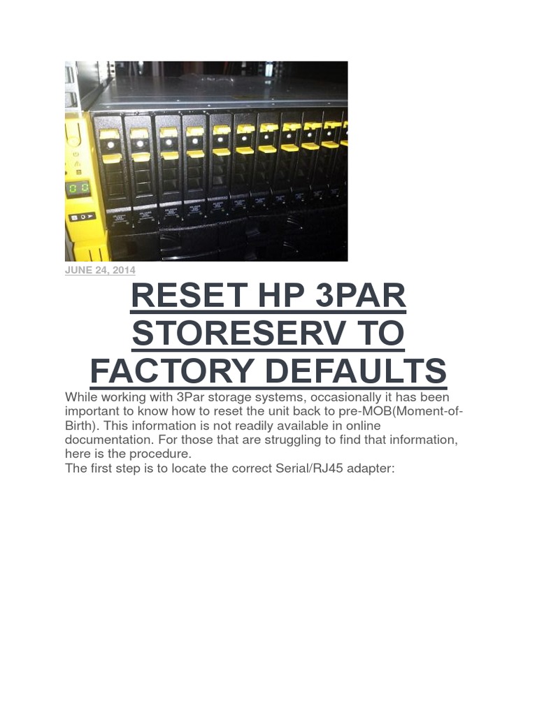 3par Deinstallation | PDF | Business