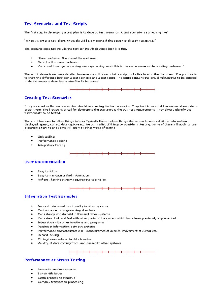 10 Test Scenarios and Test Scripts | PDF | Scripting Language | Areas ...