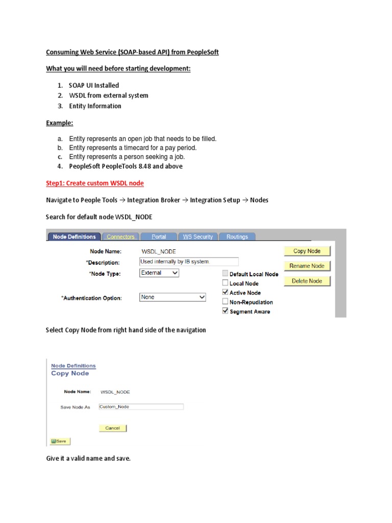 PeopleSoft: Consuming Web Service From External Application | PDF | Web ...