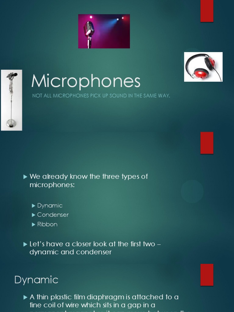 Microphone Types | PDF | Microphone | Electrical Engineering
