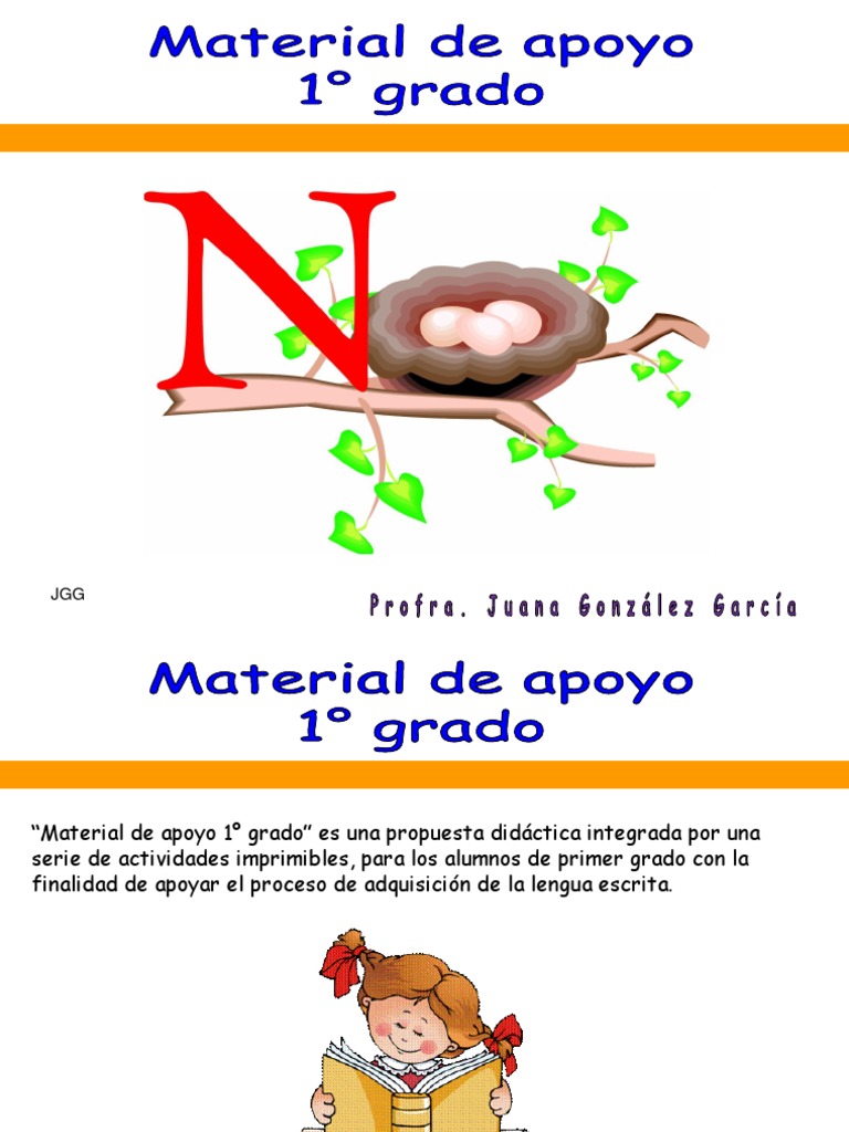 Material de Apoyo 1° Grado | PDF | Sílaba | Comprensión lectora
