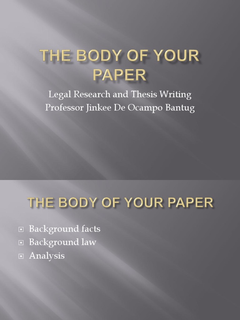 Guidelines for Legal Thesis Writing | PDF | Precedent | Argument