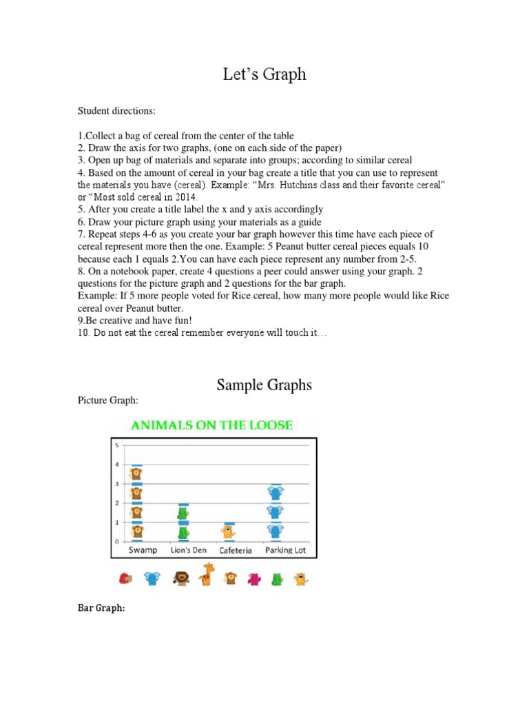Cereal Graphing Activity Guide | PDF | Home & Garden | Art