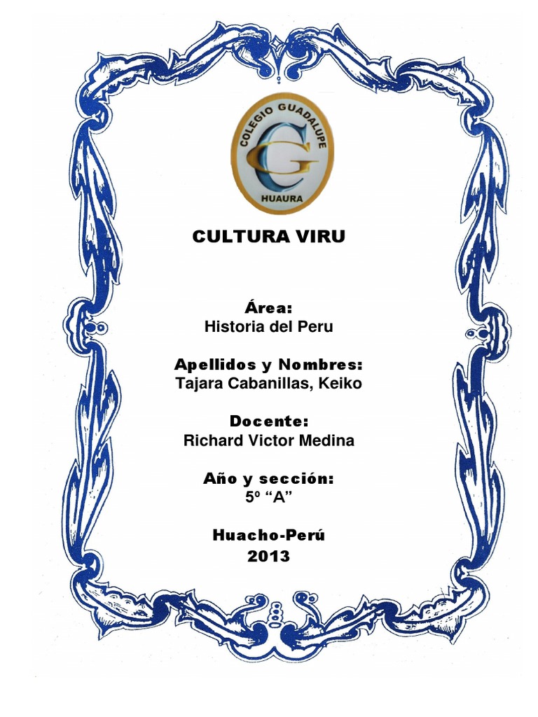 Cultura Viru | PDF | Cultura (general) | Arqueología