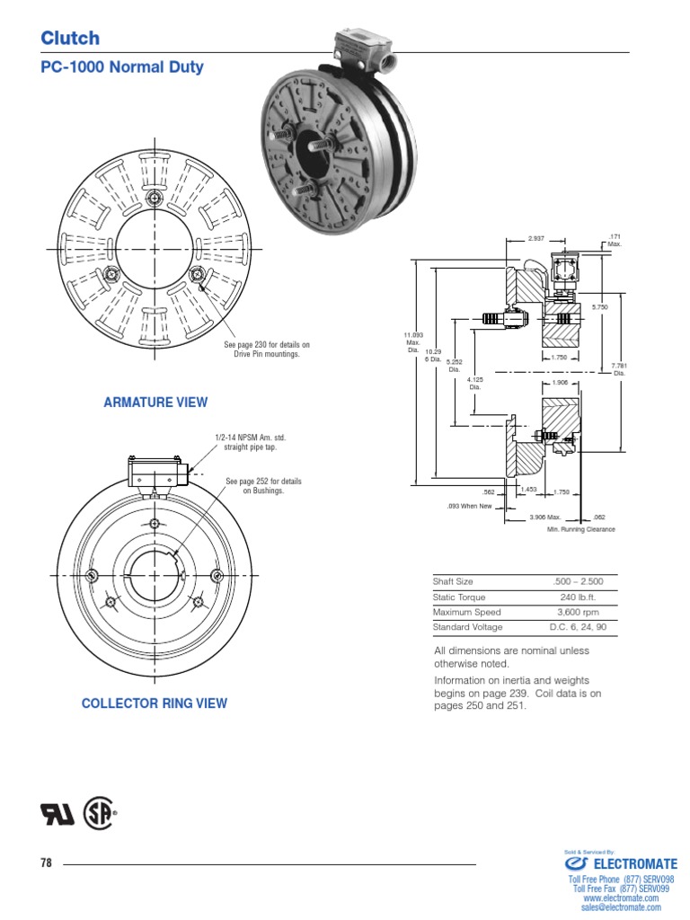 InertiaDynamics PC1000B Specsheet | PDF