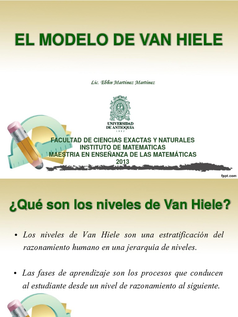 Exposición Niveles de Van Hiele | Geometría | Lógica