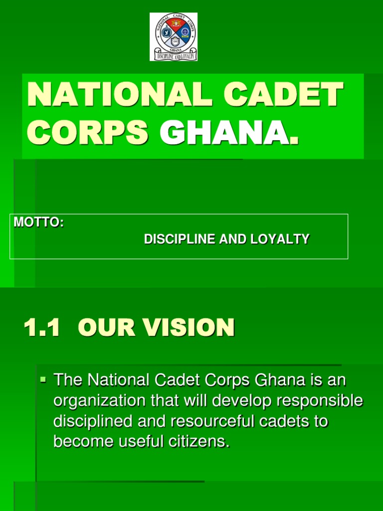 National Cadet Corps Ghana Overview | PDF | Cadet | Corps